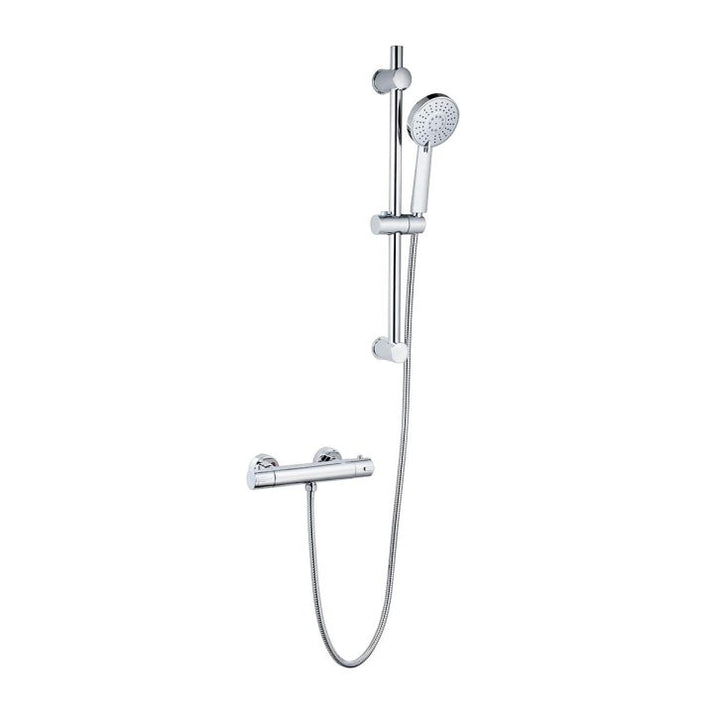 Premium Thermostatic T-Bar Shower with rail, hose and head - Bathroom ...